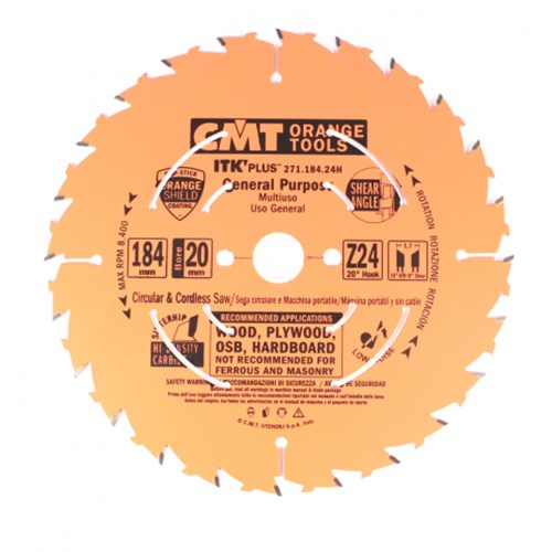 CMT ITK Plus Rip and Crosscut Blade 184mm