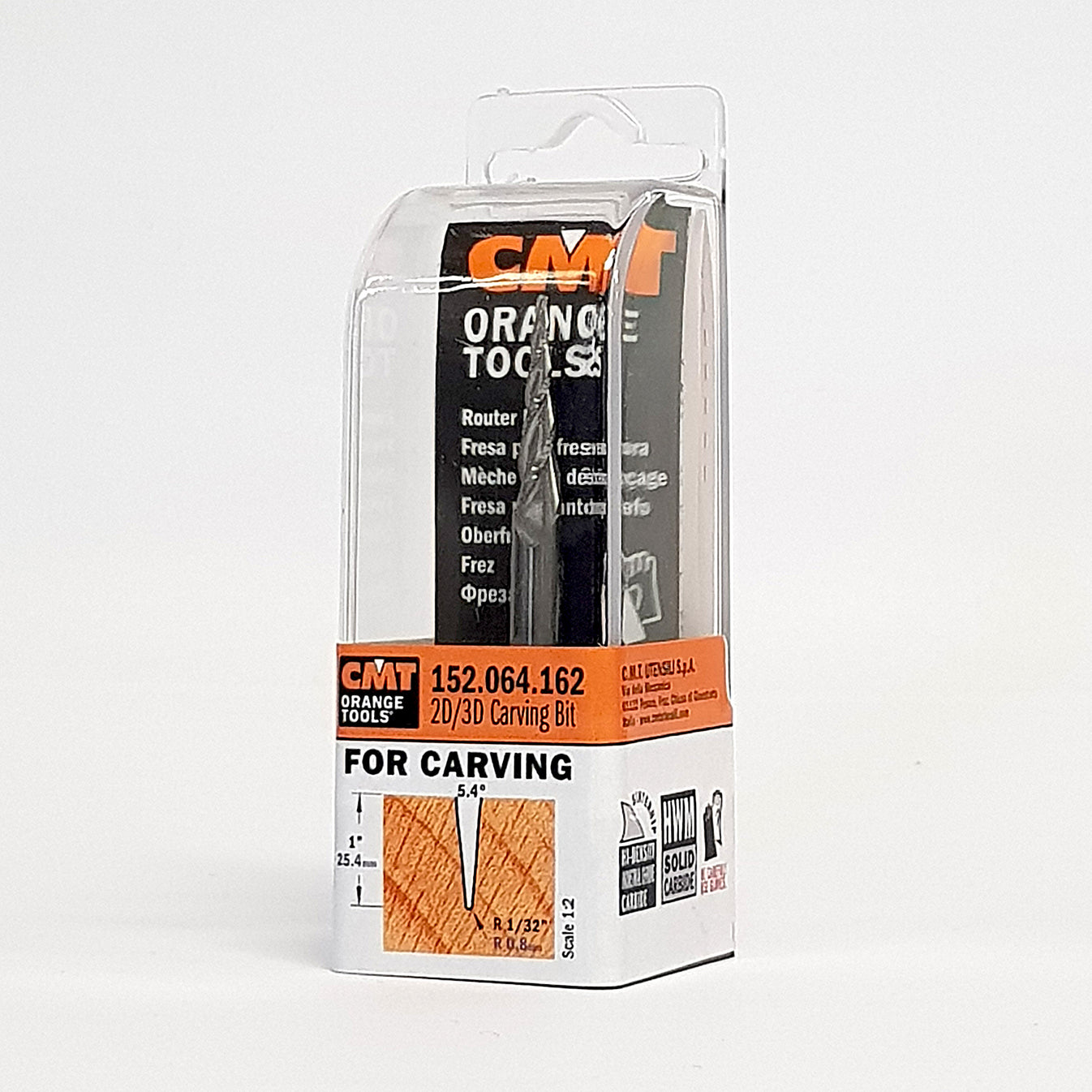 Buy CMT 3D Tapered Ball Nose Bit 1.6mm for CNC by CMT online - Carbatec