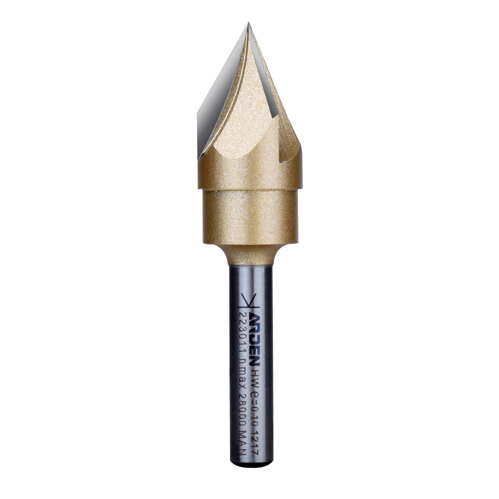 Buy Arden Laser Point Bit - 60° Angle 1/4" Shank by ARDEN online - Carbatec