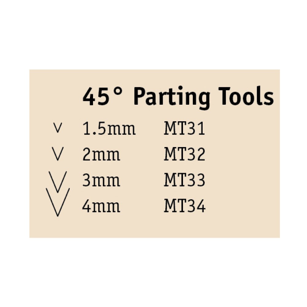 Buy Flexcut 45Deg. Parting Micro Tool Set by FLEXCUT online - Carbatec