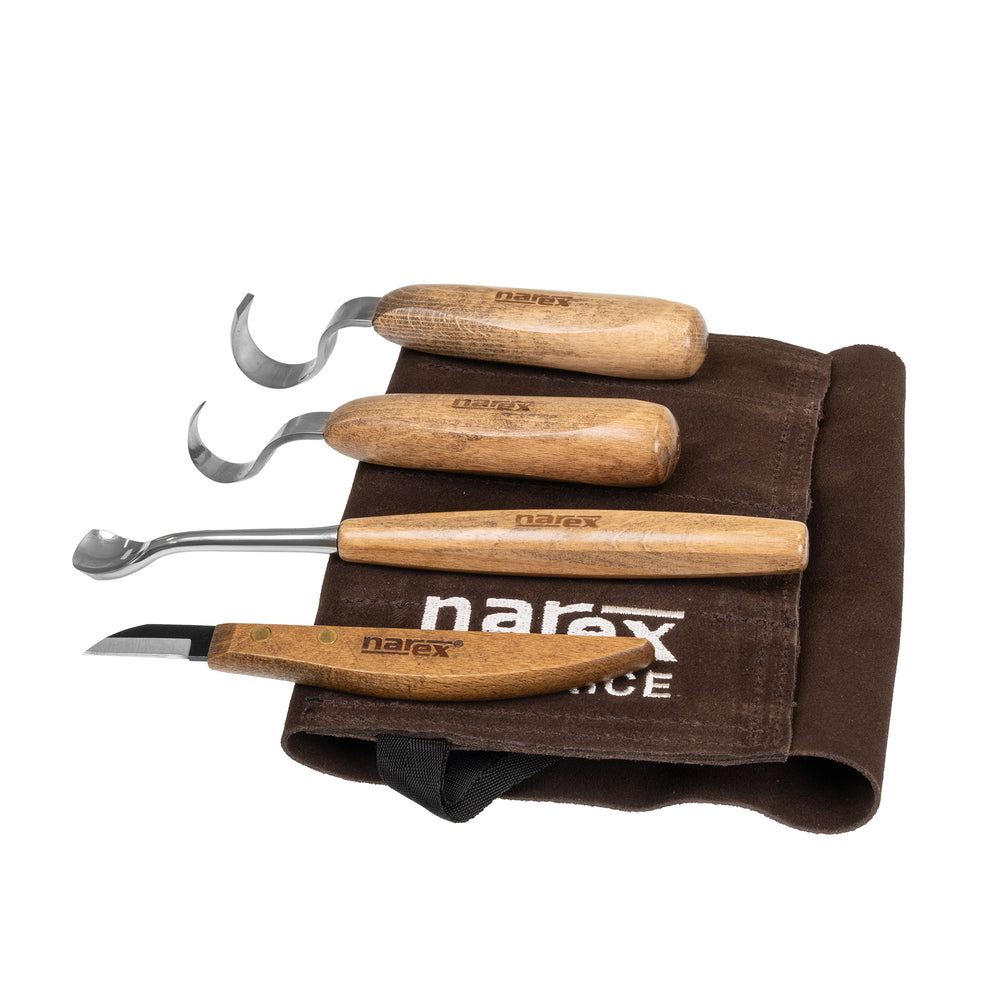 Buy Narex Spoon Carving Set 4Pce by NAREX online - Carbatec