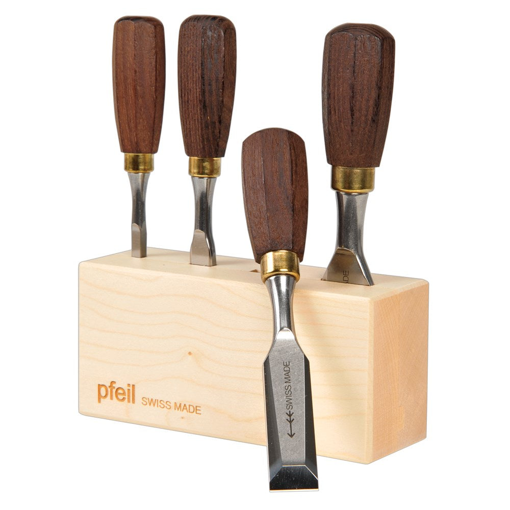 Buy Pfeil Short Butt Chisel Set - 4 Piece by PFEIL online - Carbatec