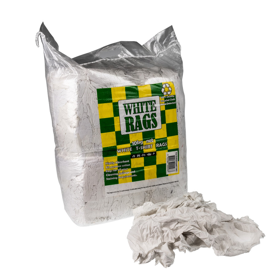 Buy White Cotton Rags 10kg by CARBATEC online - Carbatec