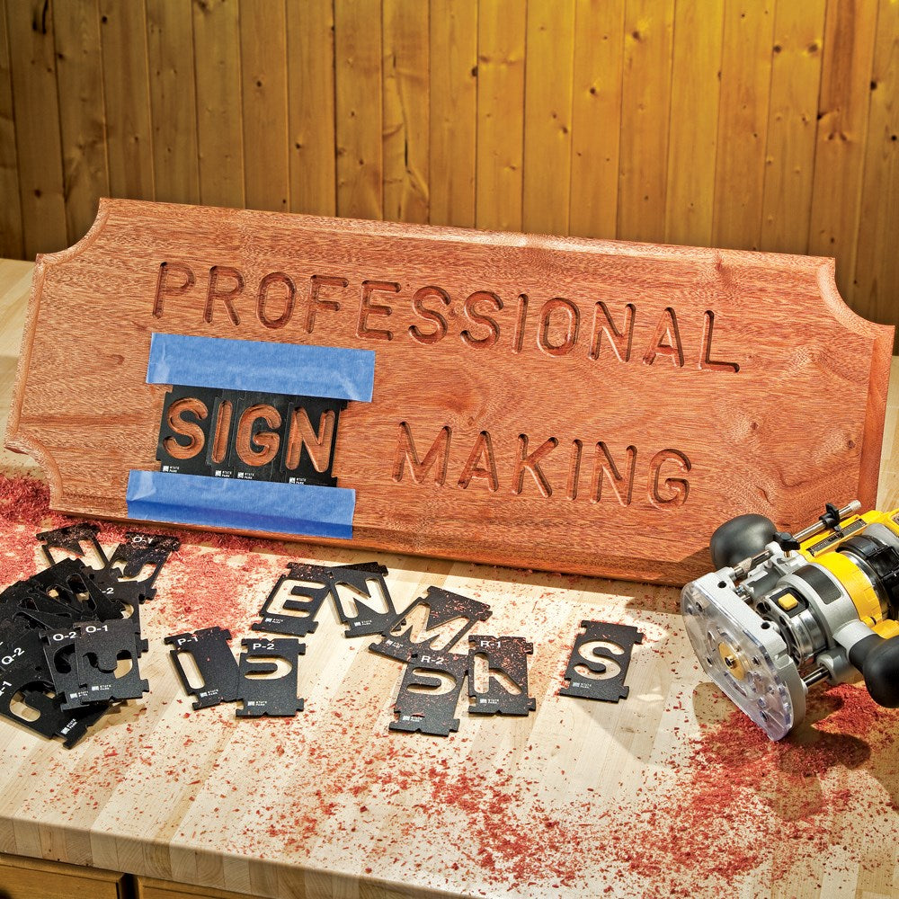 Buy Rockler Interlock Signmaker's Templates - State Park Font - 57mm by ...
