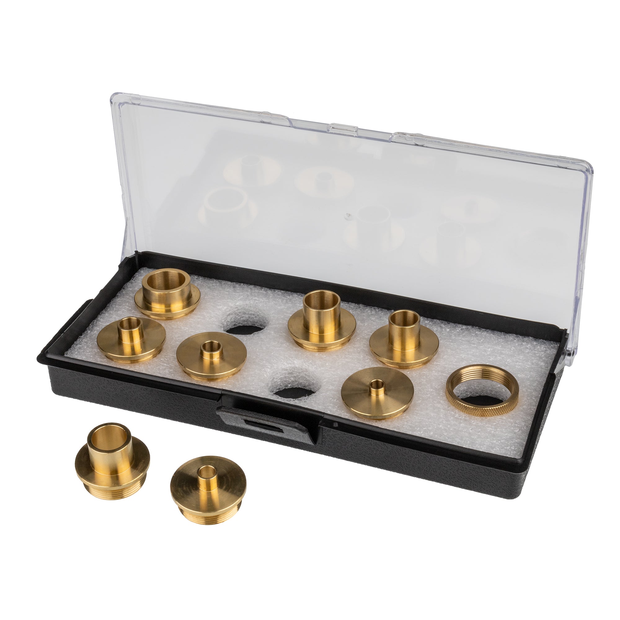 Buy Carbatec Router Template Guide Set – 9pce Solid Brass Guides ...