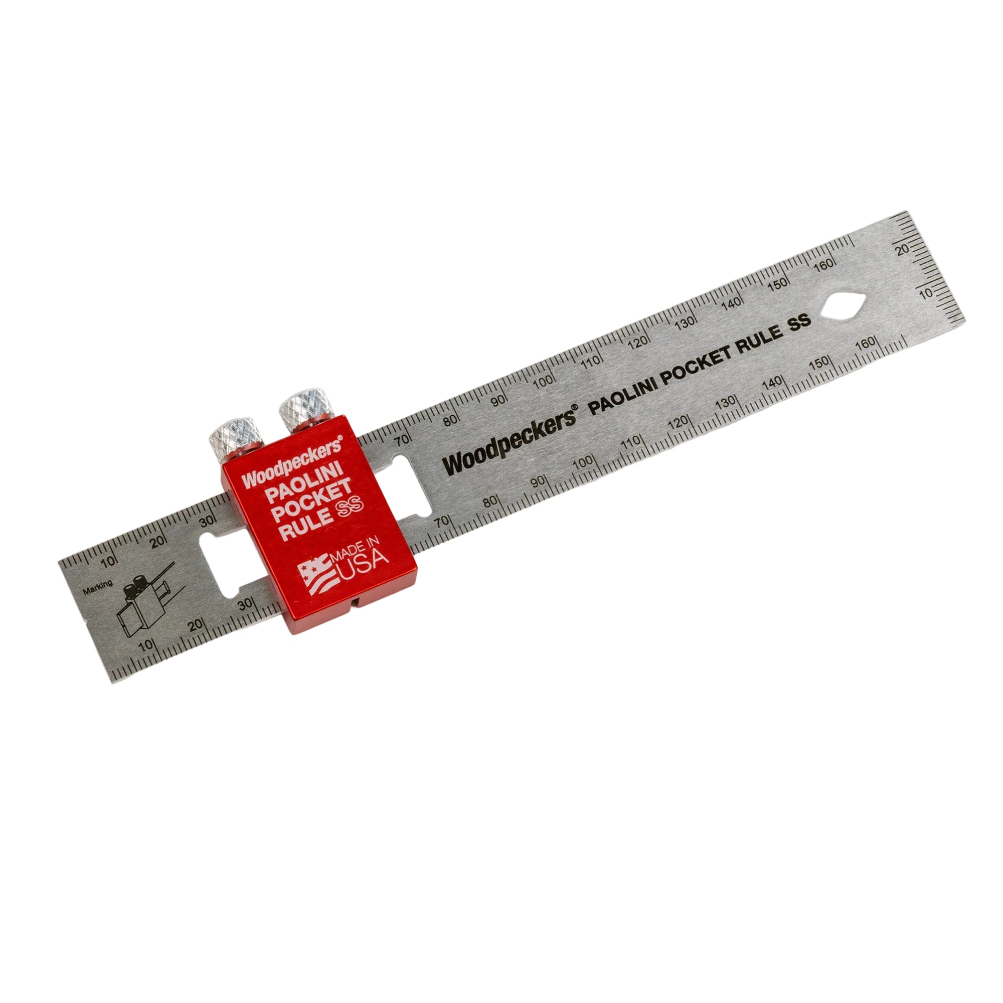 Buy Woodpeckers Paolini Pocket Rule 150mm Stainless Steel PPRSS-150-19 ...