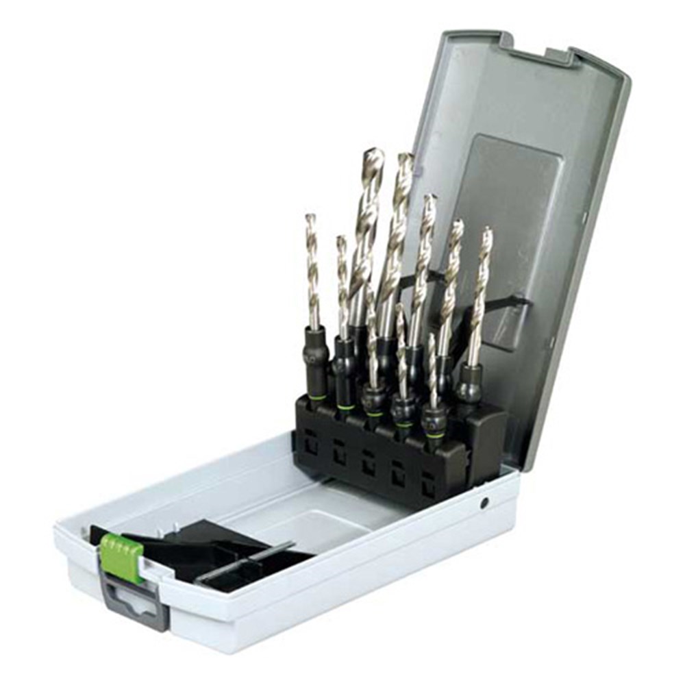 Festool Centrotec HSS 10 Piece Twist Drill Bit Set | Drills - Carbatec